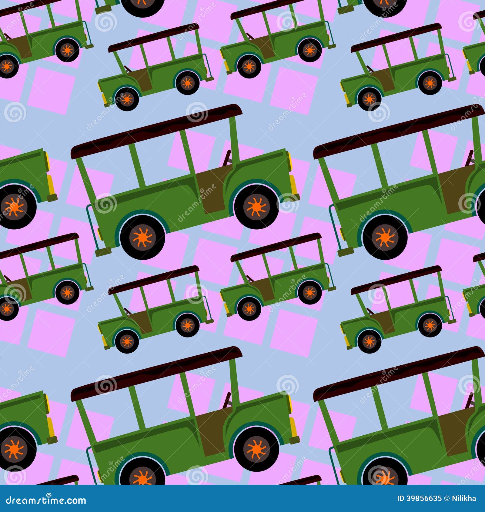 Jeep Seamless Background Design Stock Illustration - Illustration of ...