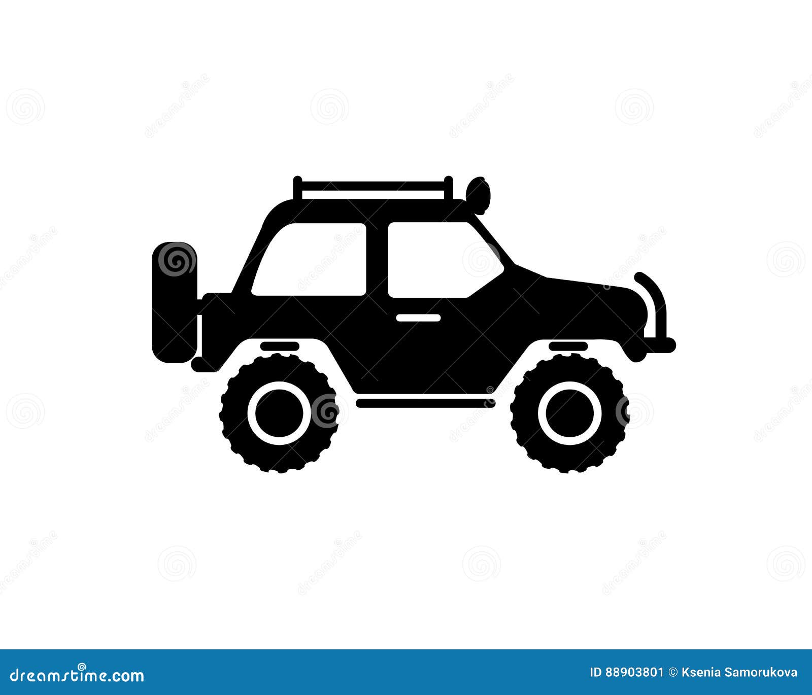 Jeep Travel Hand Drawn Outline Doodle Icon Cartoon Vector ...