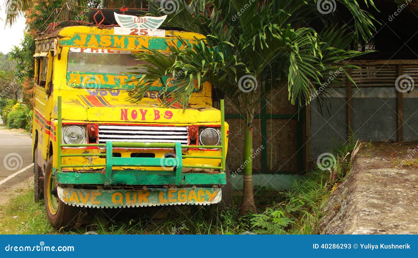 Jeepney car editorial stock photo. Image of motor, color - 40286293