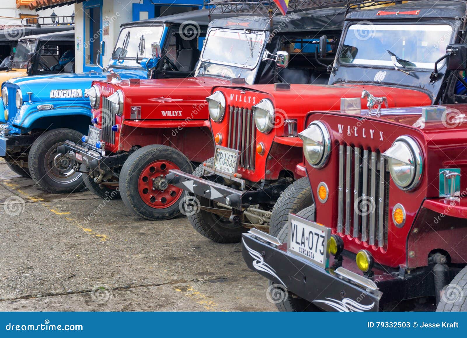Jeeps De Willys En Salento, Colombia Foto de archivo editorial - Imagen ...