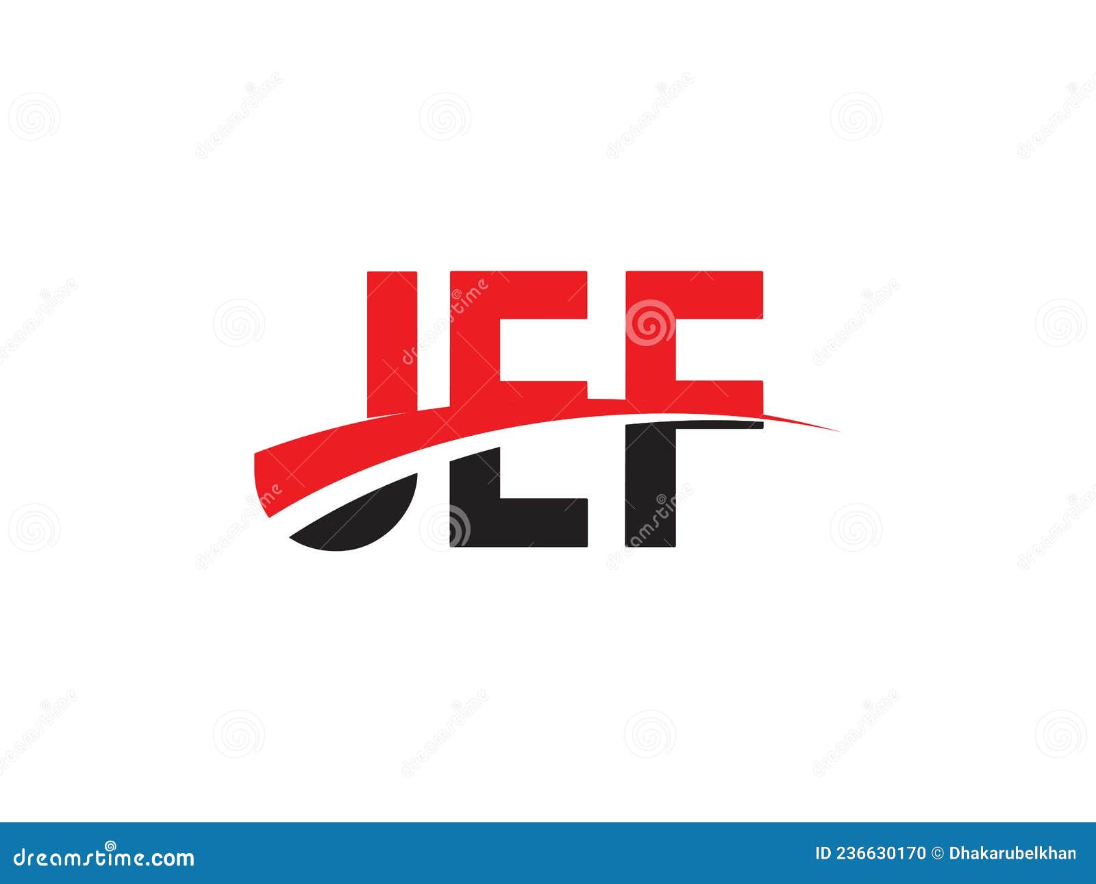 JEF Letter Initial Logo Design Vector Illustration Stock Vector ...