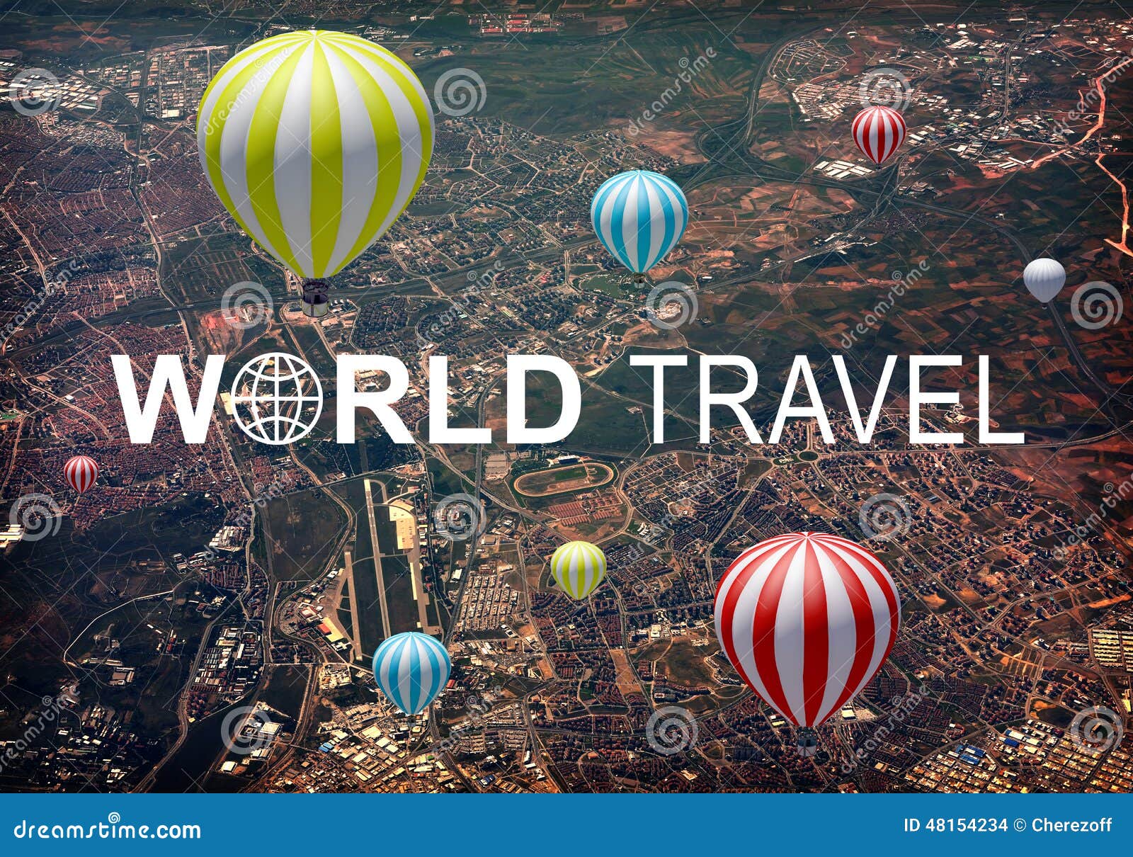 Jefe del World Travel stock de ilustración. Ilustración de planicie ...