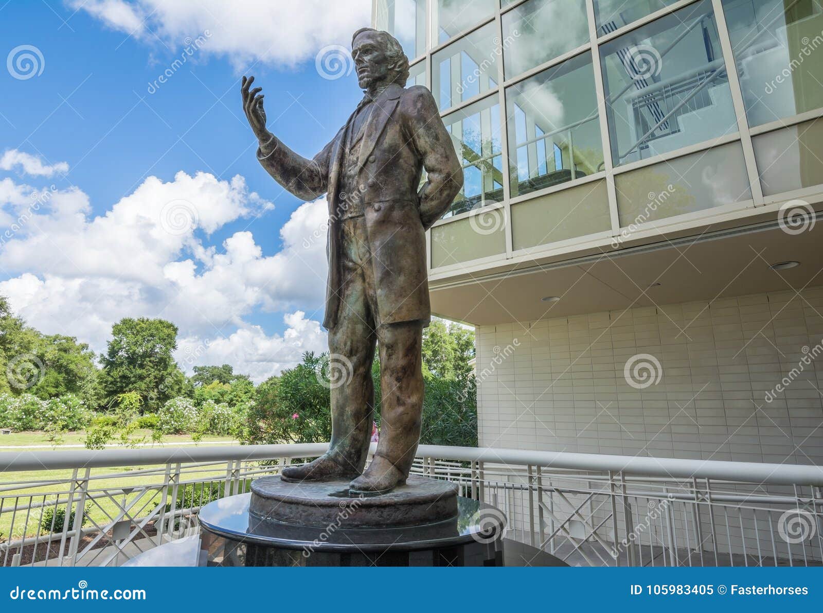 Jefferson Davis Statue in Beauvoir Stock Afbeelding - Image of voetstuk ...