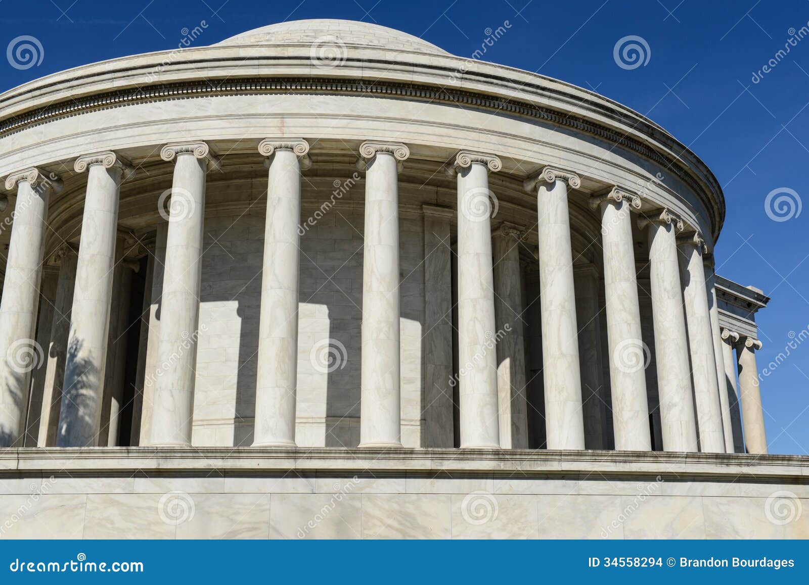 Jefferson Memorial Building Stock Photo - Image of column, classical ...