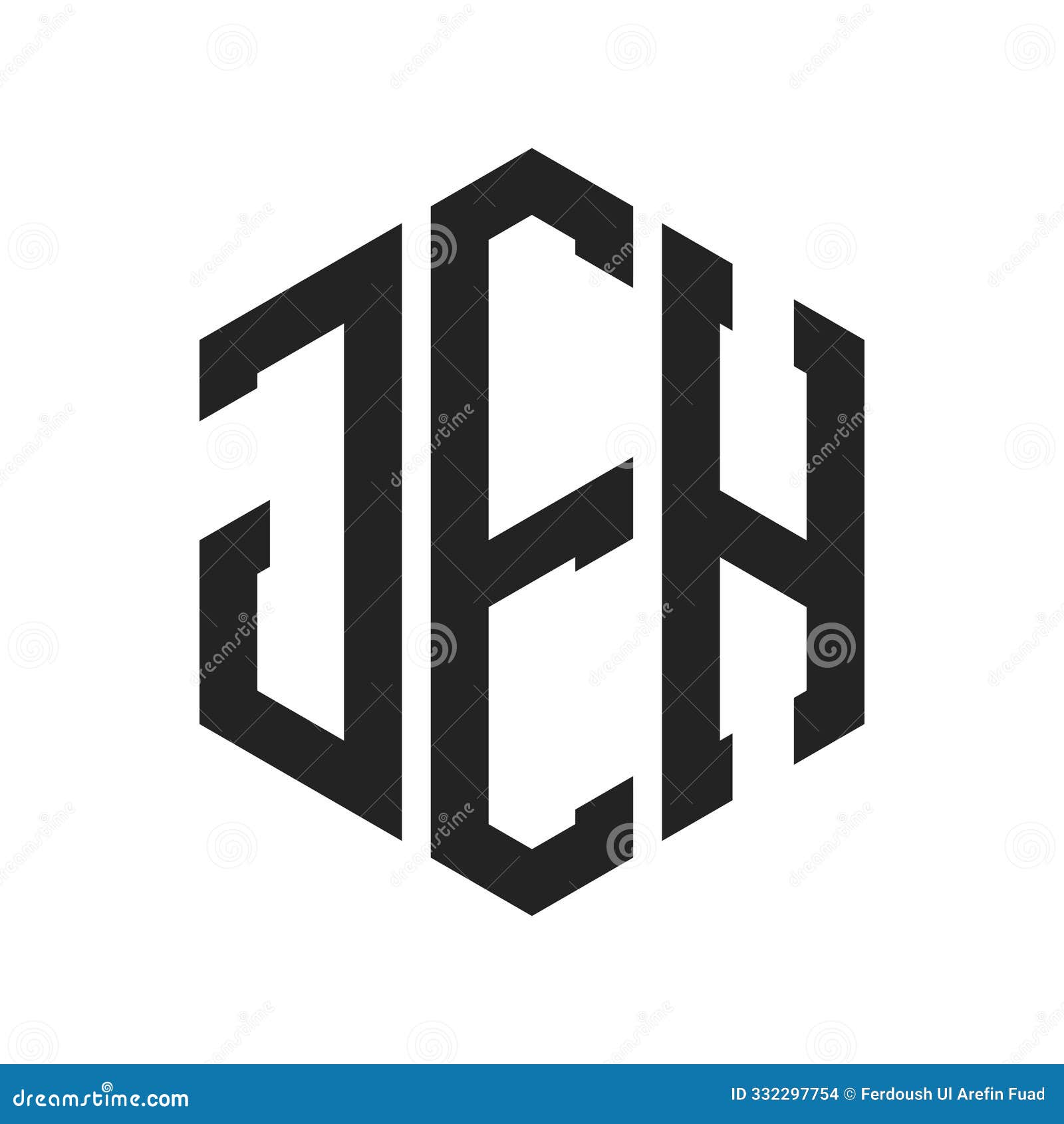 JEH Logo Design. Initial Letter JEH Monogram Logo Using Hexagon Shape ...