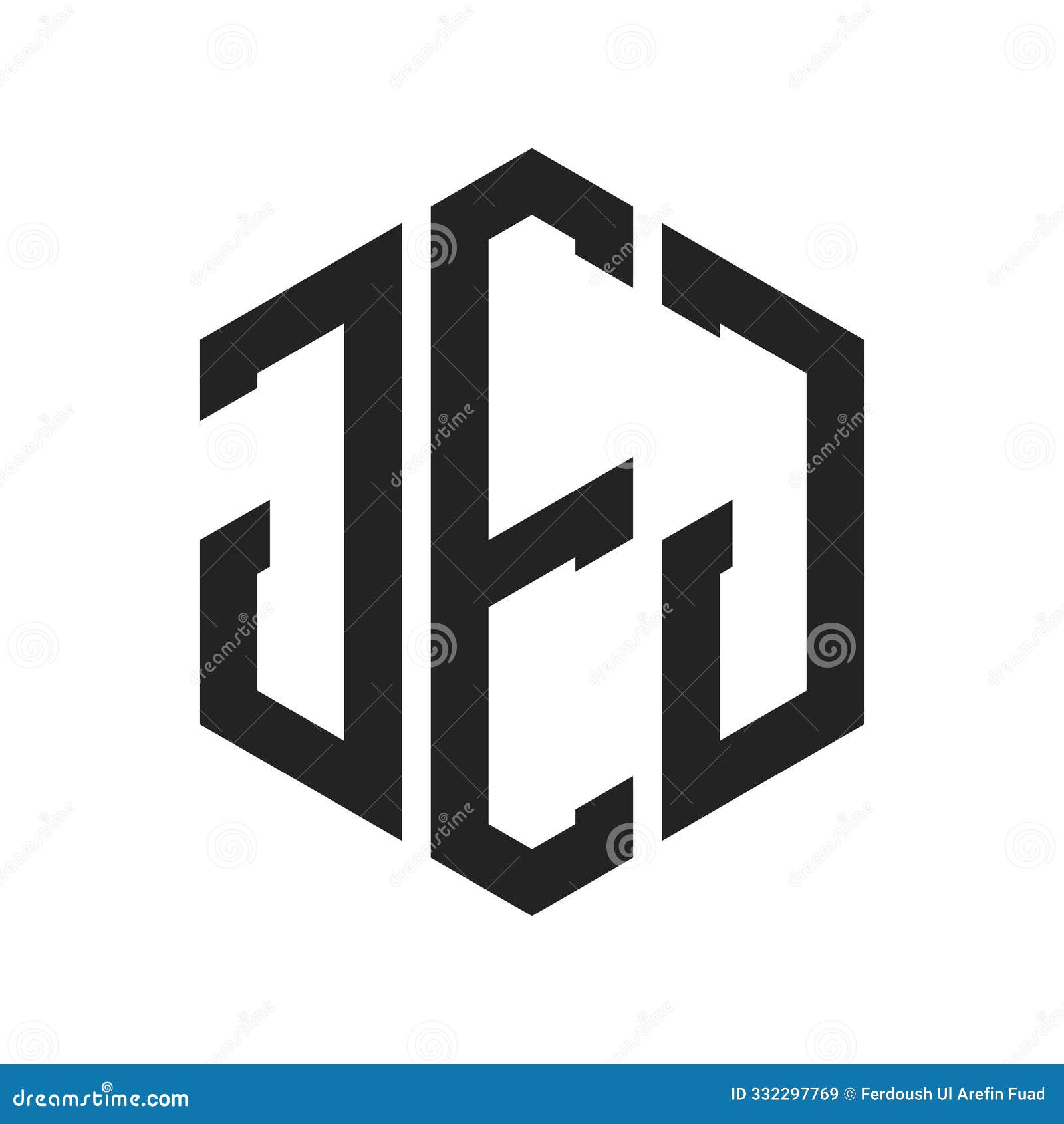 JEJ Logo Design. Initial Letter JEJ Monogram Logo Using Hexagon Shape ...