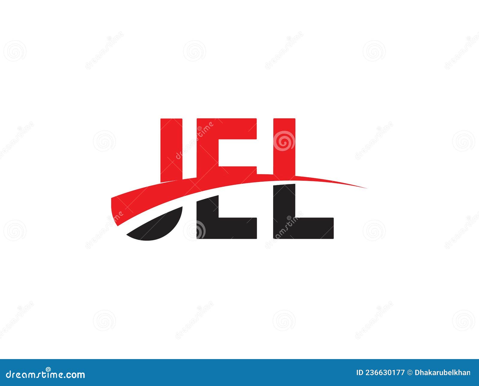 JEL Letter Initial Logo Design Vector Illustration Stock Vector ...