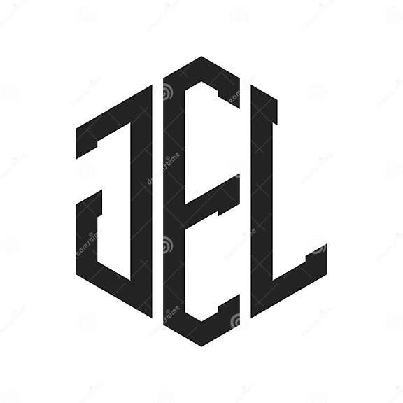 JEL Logo Design. Initial Letter JEL Monogram Logo Using Hexagon Shape ...
