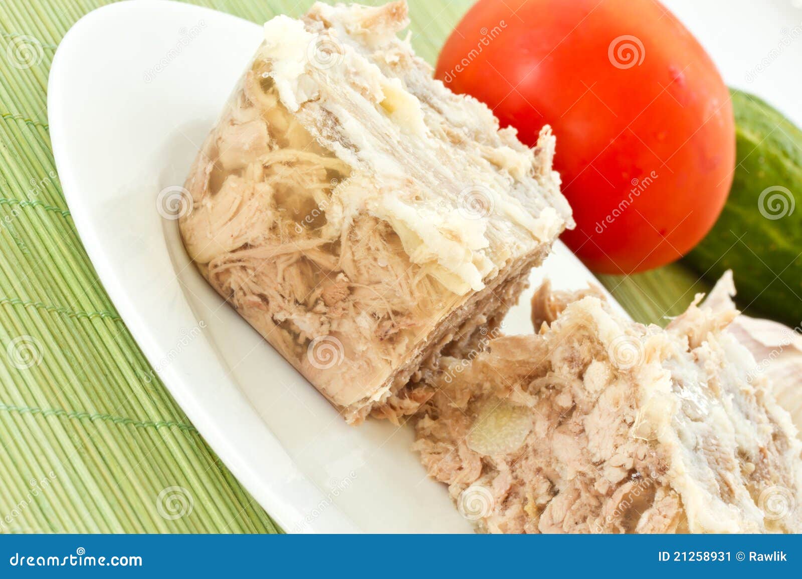 Jellied meat stock image. Image of food, tomato, jelly - 21258931