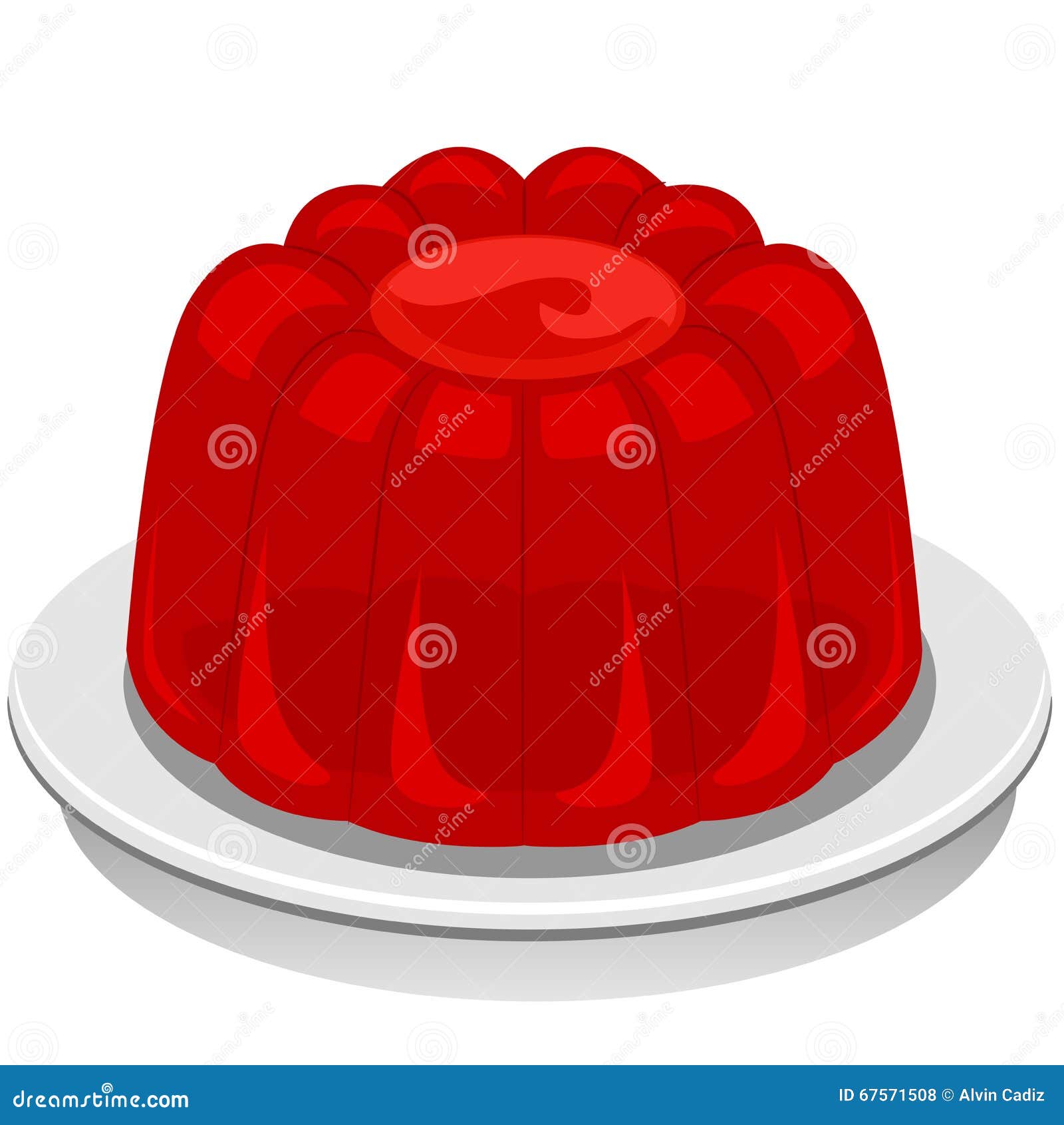 Jello ilustración del vector. Ilustración de dieta, jalea - 67571508