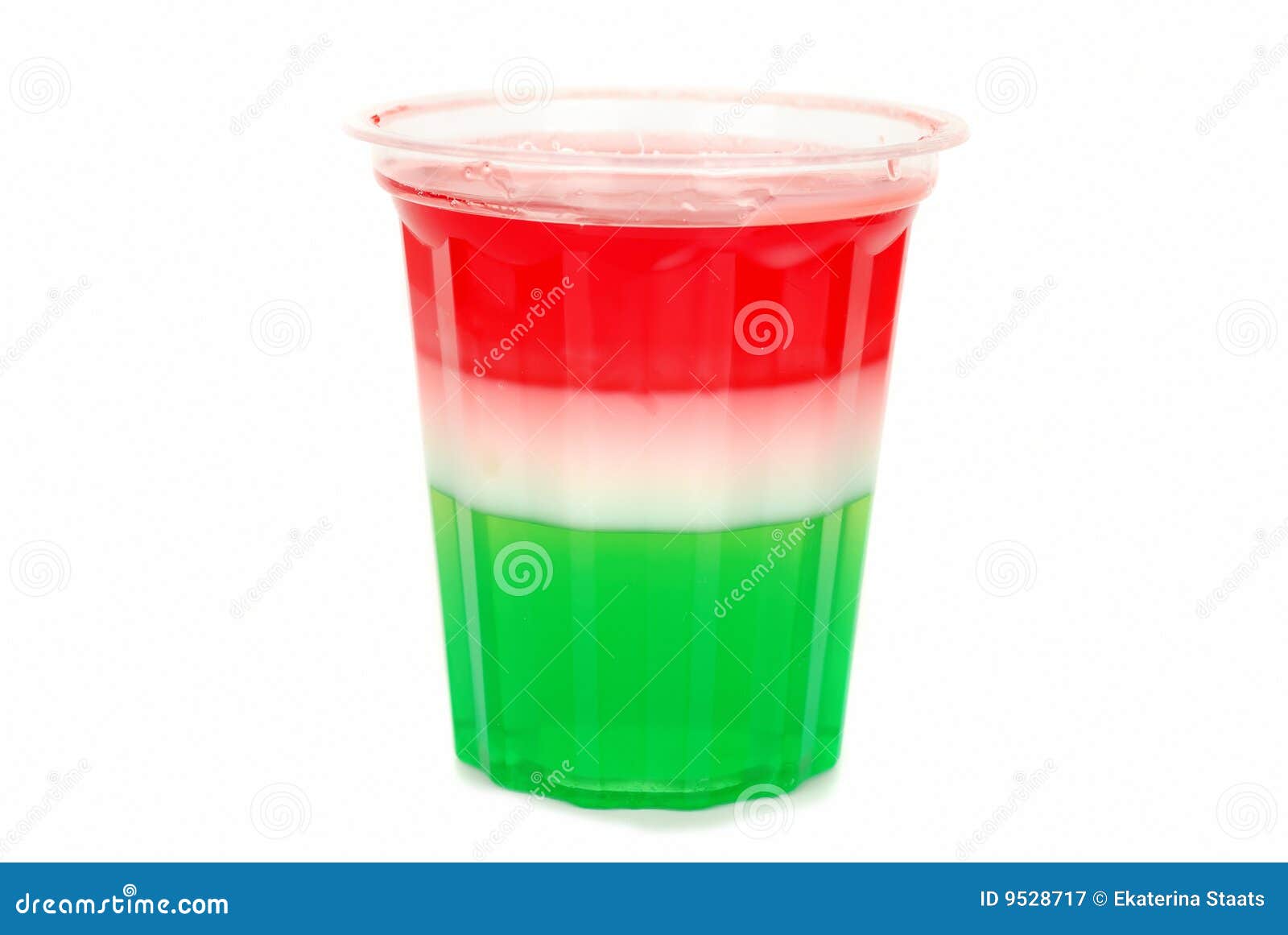 Jello tricolor imagen de archivo. Imagen de aislado, colorido - 9528717
