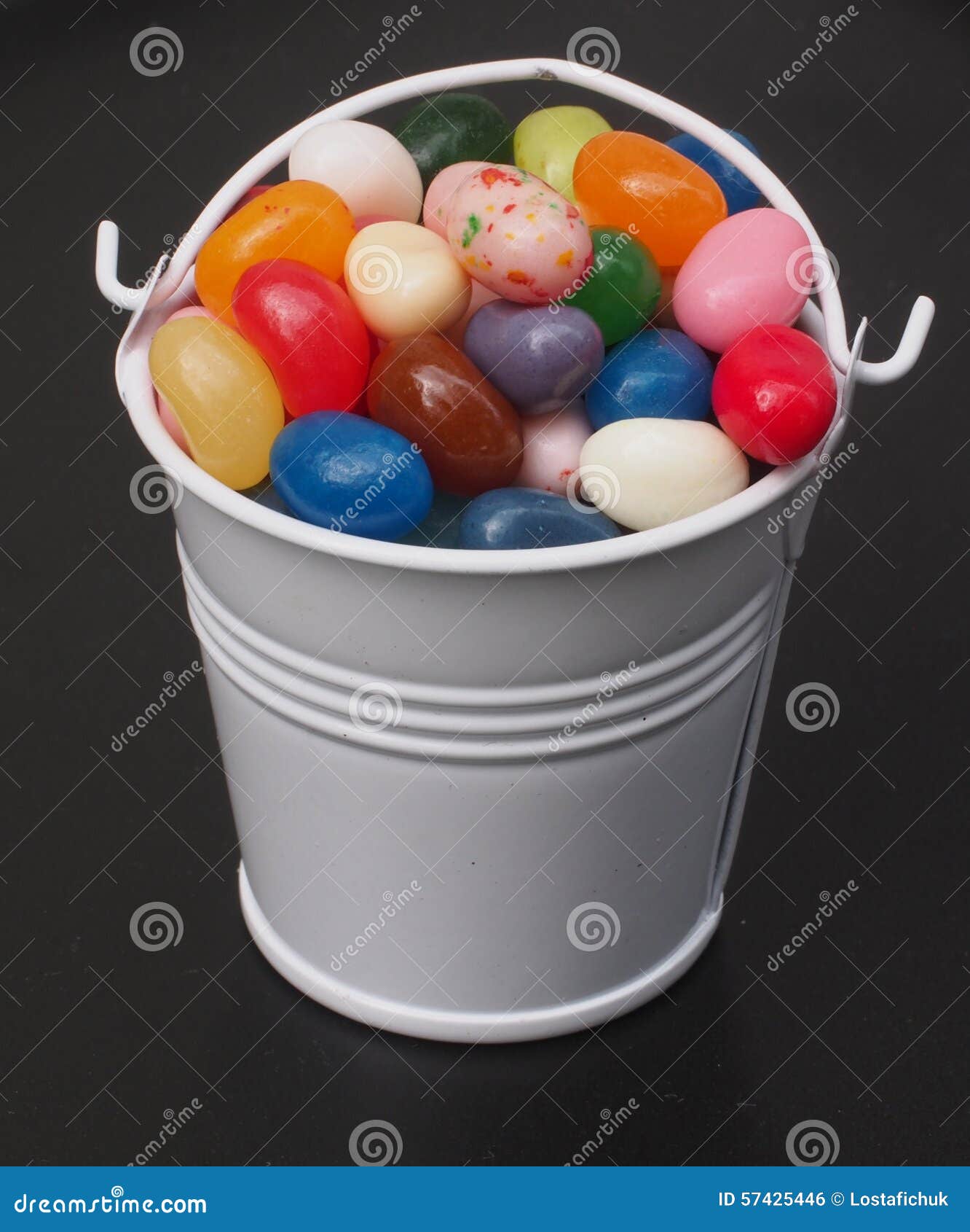 Jelly Beans and Bucket stock photo. Image of treat, food - 57425446