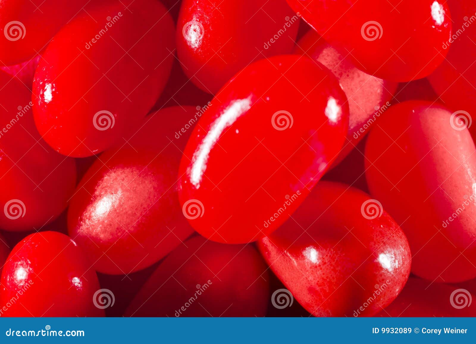 Jelly Beans (Red only) stock image. Image of sweet, jellybeans - 9932089