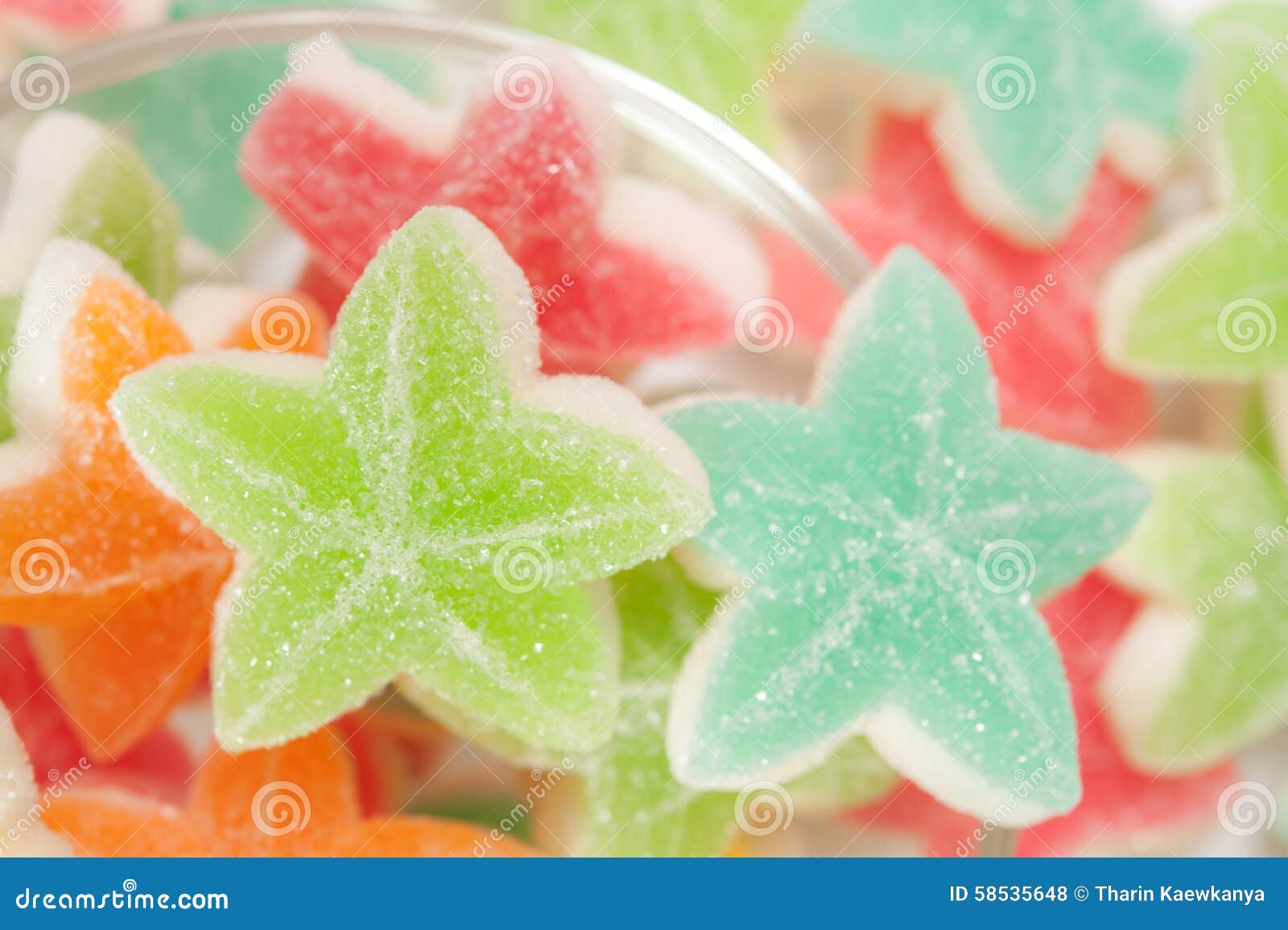 Jelly candies star shape stock photo. Image of green - 58535648