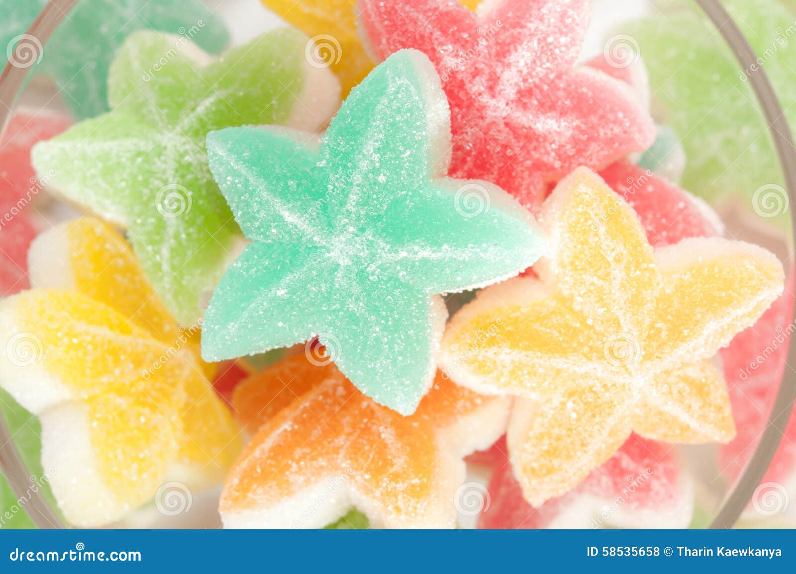 Jelly candies star shape stock photo. Image of multicolored - 58535658