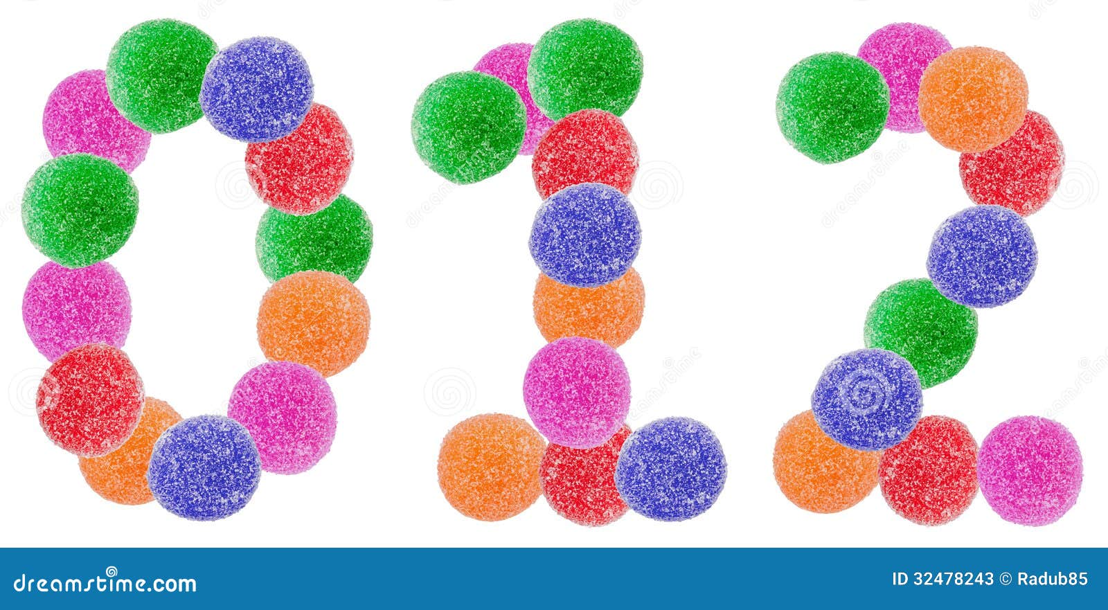 Jelly Candy Numbers stock afbeelding. Image of vrucht - 32478243