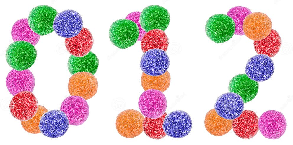 Jelly Candy Numbers stock image. Image of food, sign - 32478243