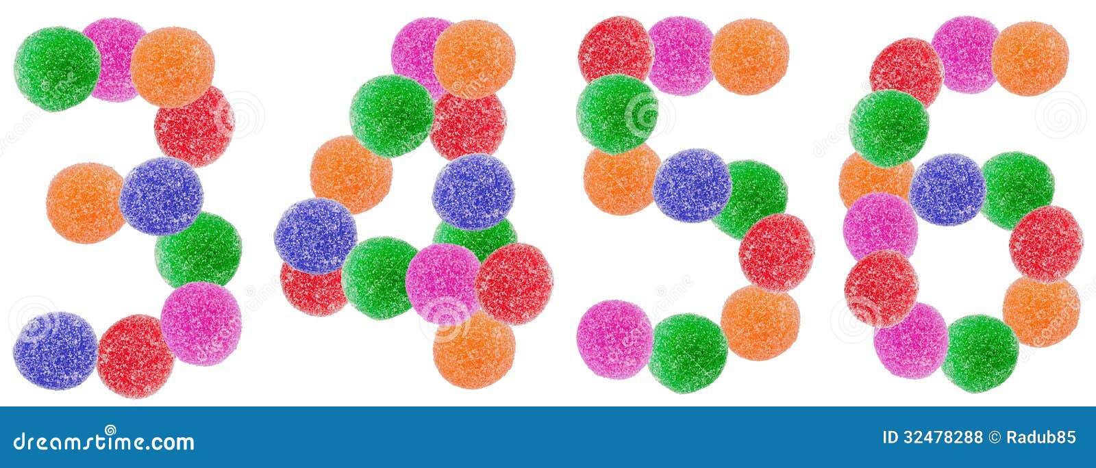 Jelly Candy Numbers stock photo. Image of numbers, design - 32478288