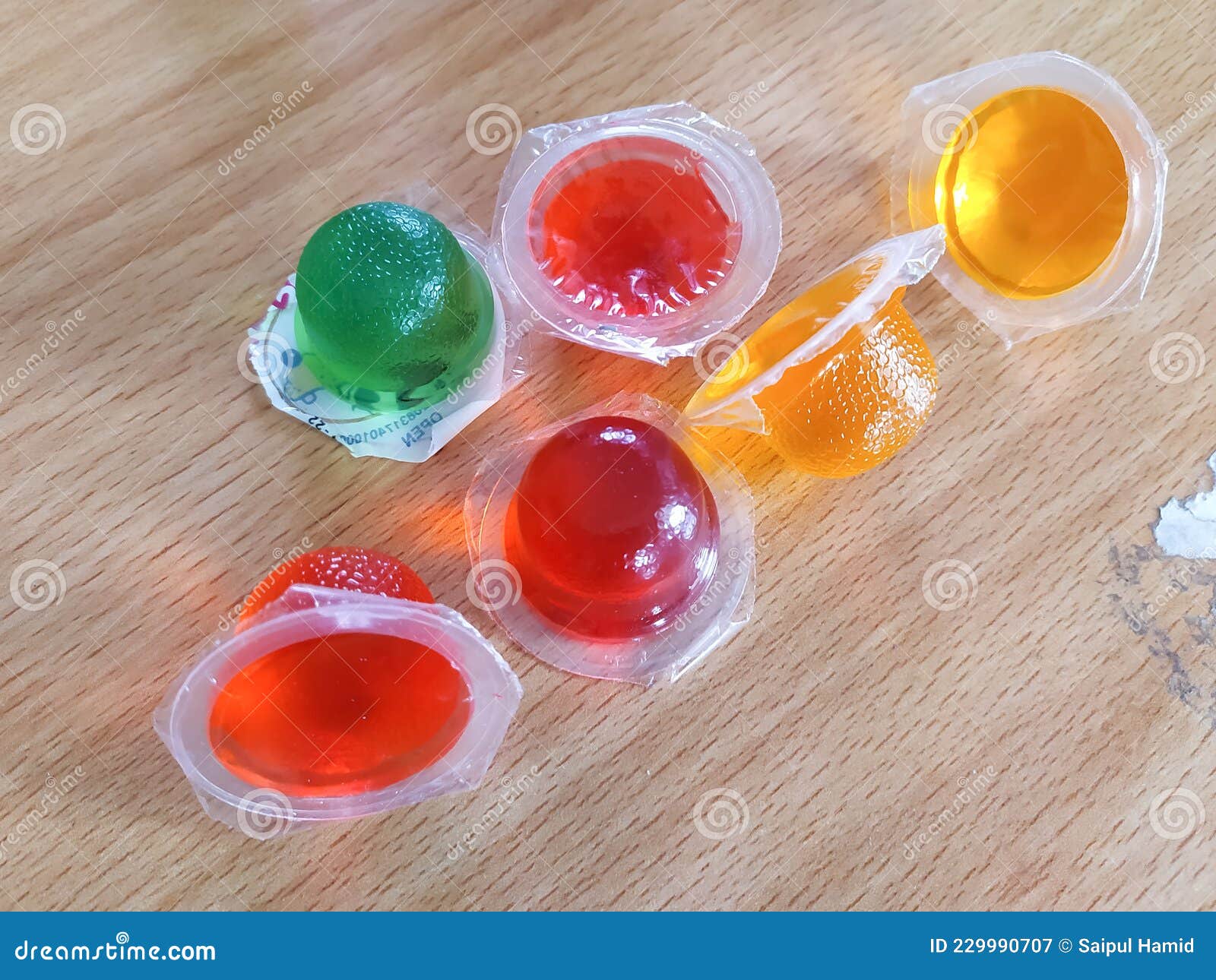 Jelly Children S Food Placed on the Table Stock Image - Image of ...
