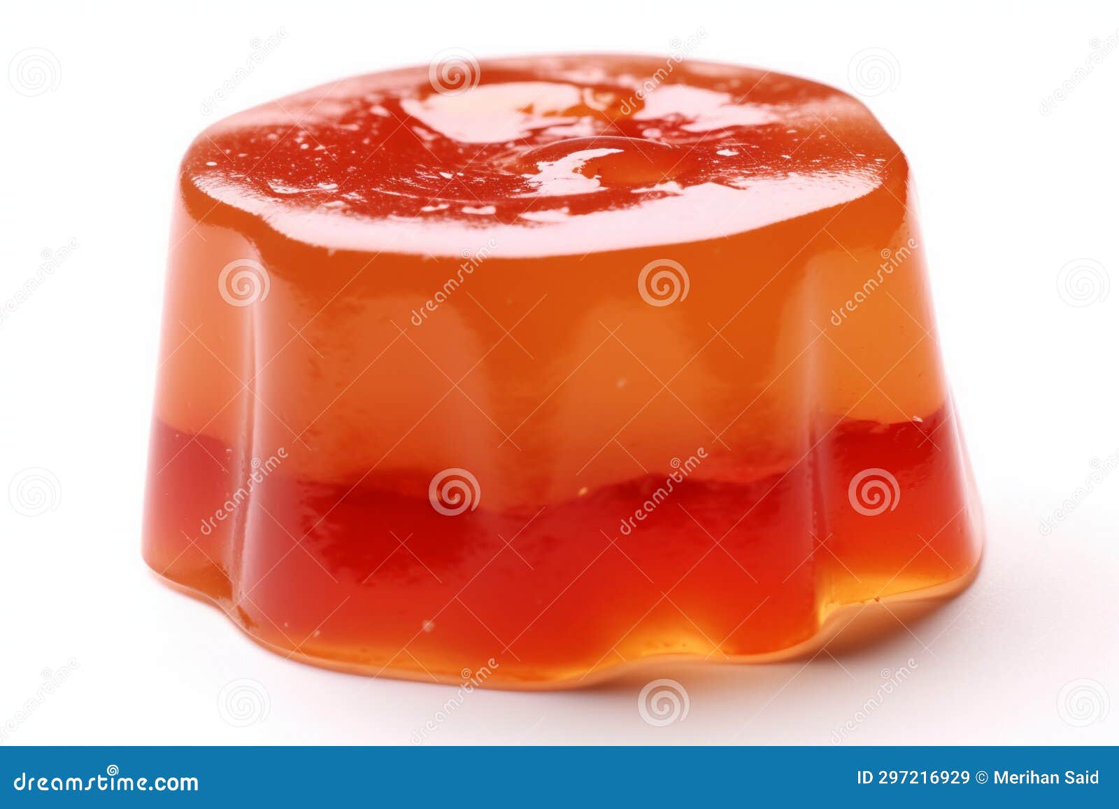 Sad Jelly Isolated. Melancholy Jell. Sorrowful Sweetness. Vector ...
