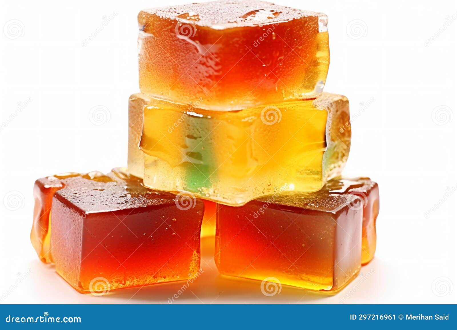 Sad Jelly Isolated. Melancholy Jell. Sorrowful Sweetness. Vector ...