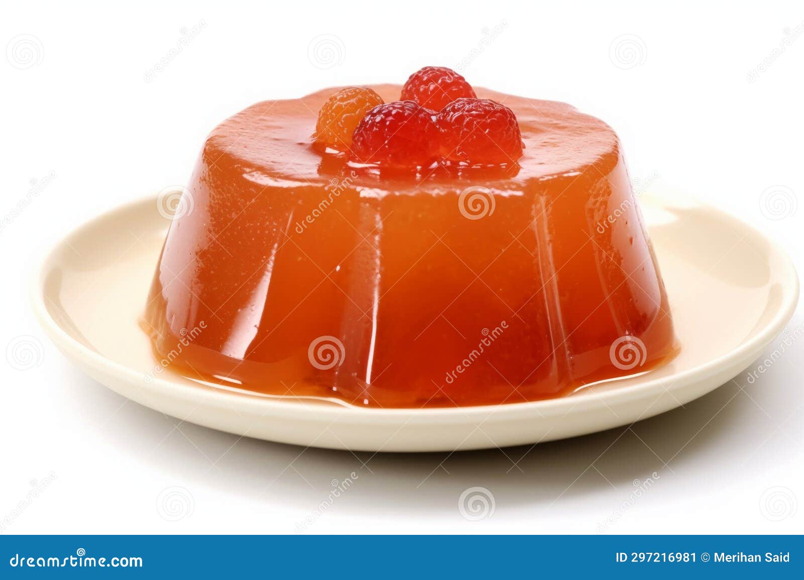 Sad Jelly Isolated. Melancholy Jell. Sorrowful Sweetness. Vector ...