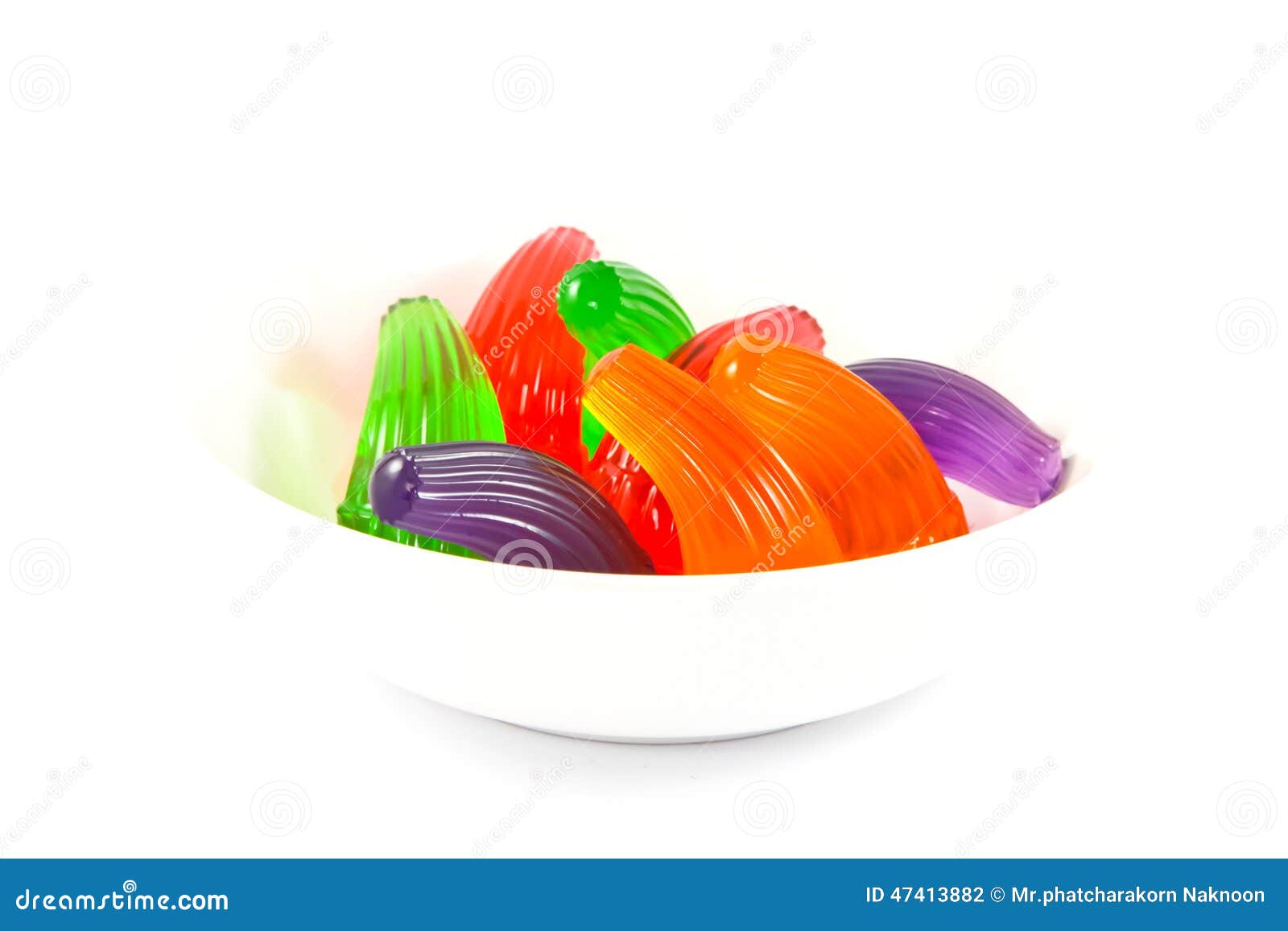 Jelly isolated on white stock photo. Image of colored - 47413882