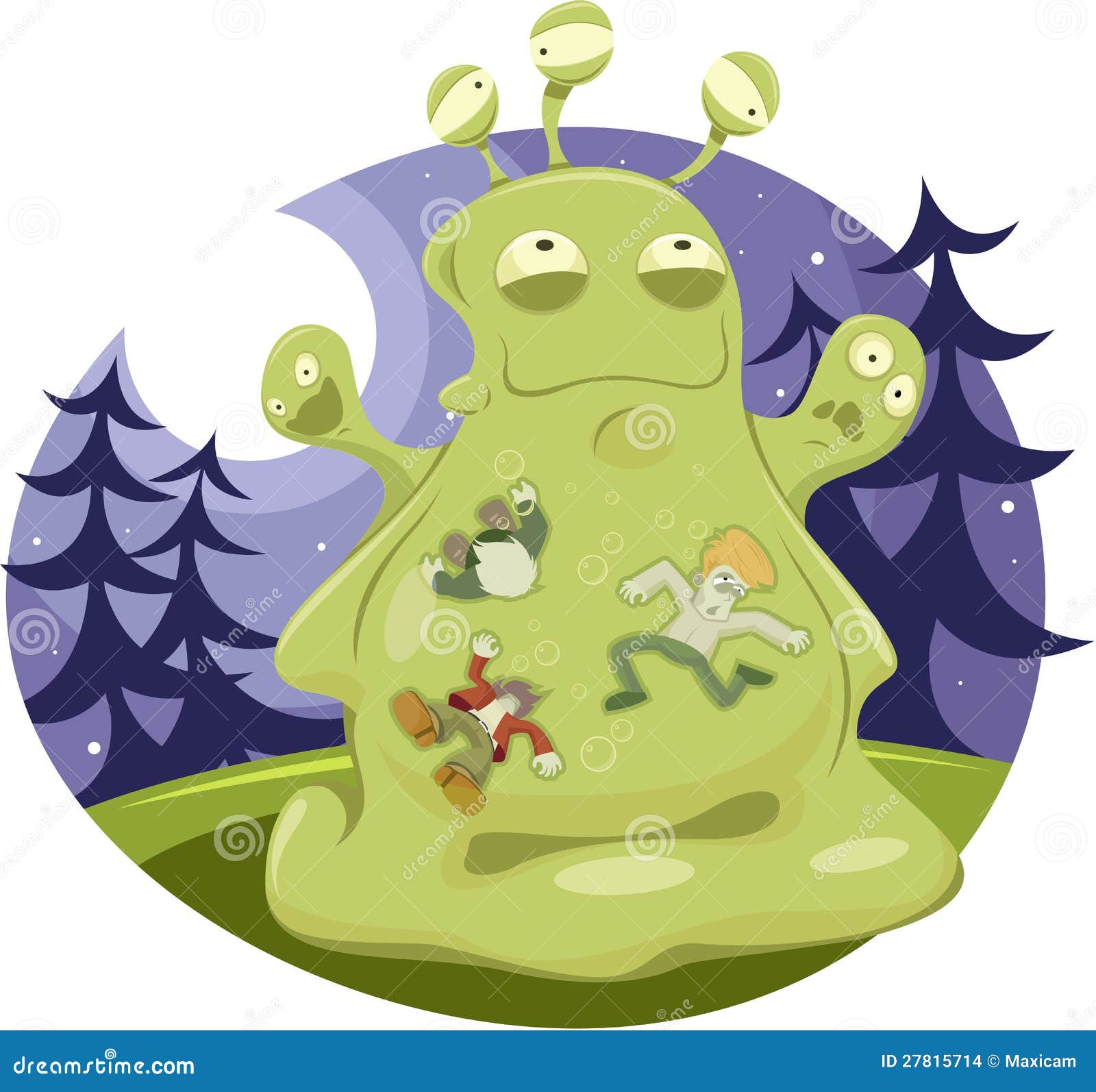 Jelly Monster stock vector. Illustration of face, mutation - 27815714