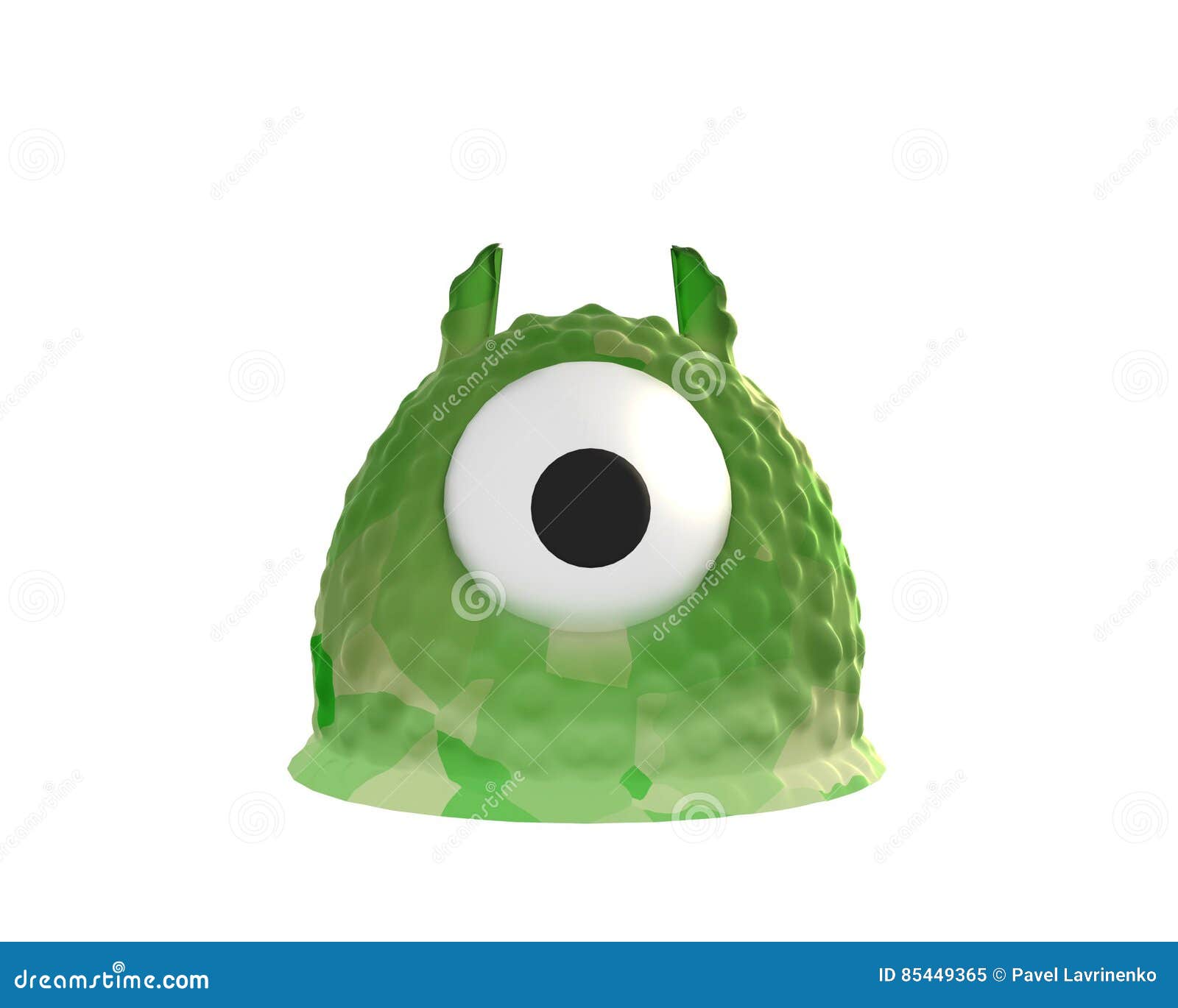 Jelly monster. 3D render stock illustration. Illustration of monster ...