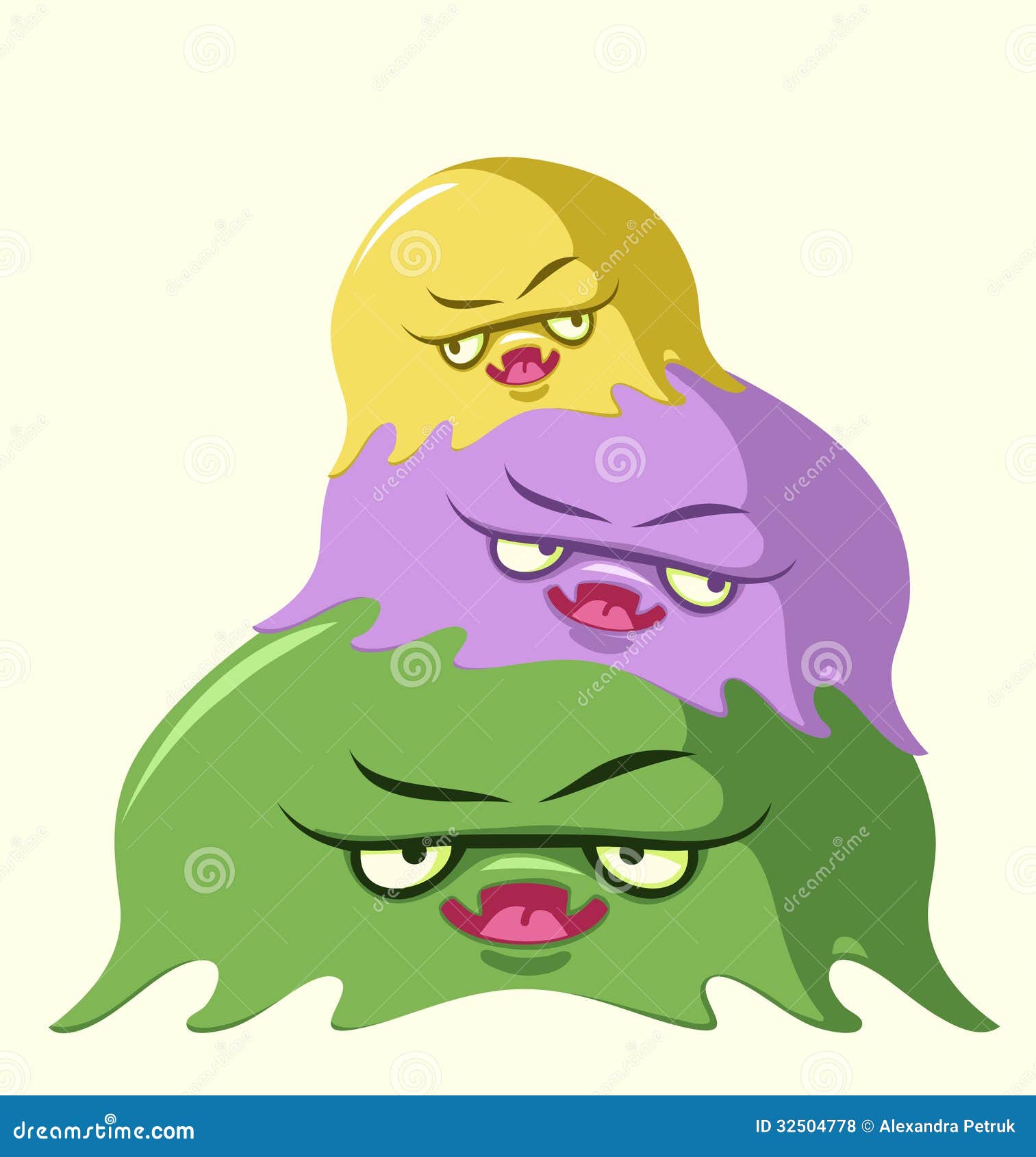 Jelly monsters stock vector. Illustration of colorful - 32504778