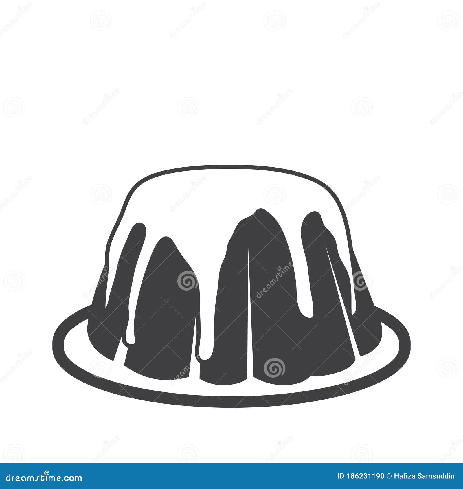 Jelly Pudding. Vector Illustration Decorative Design Stock Vector ...