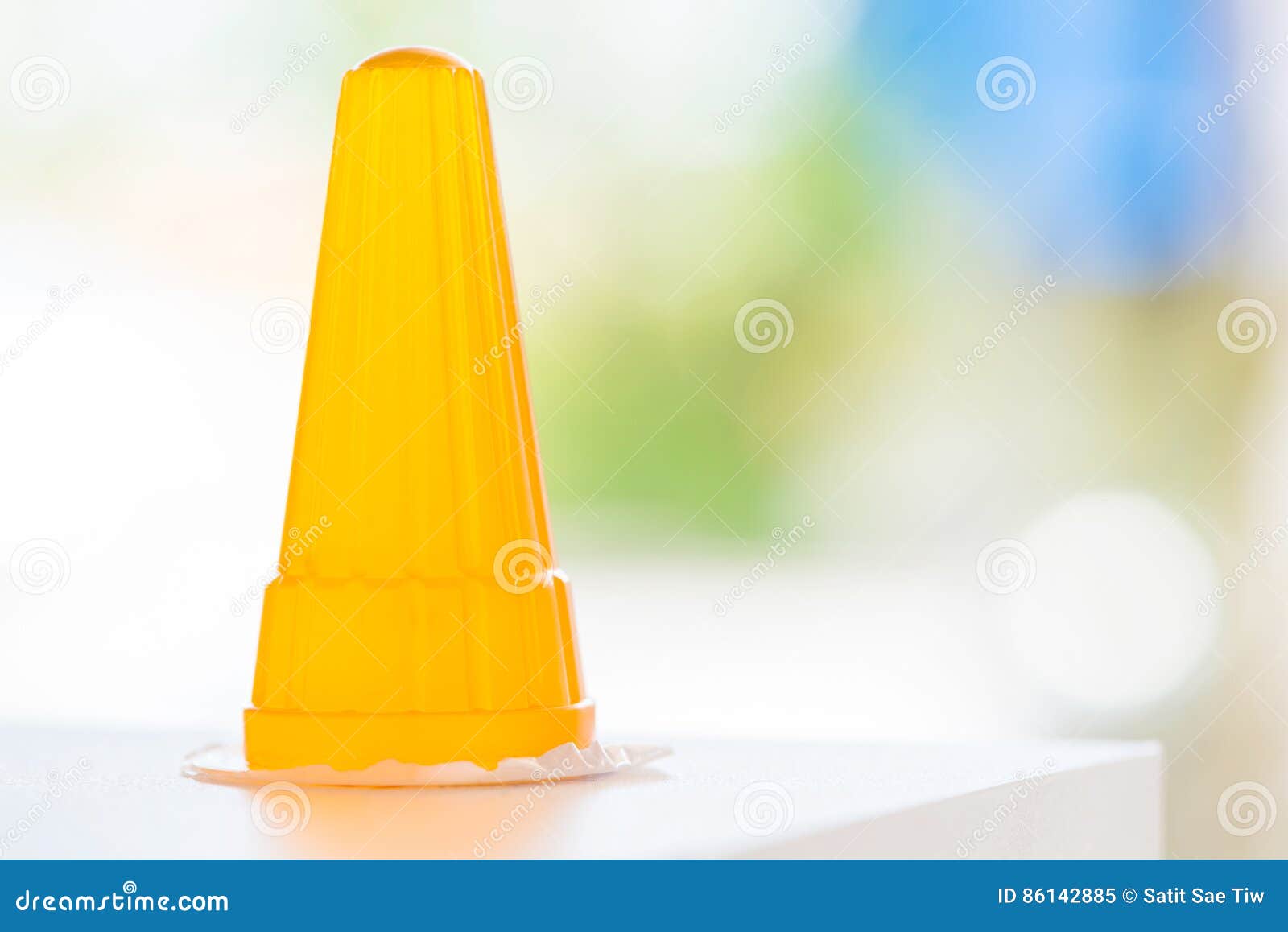 Jelly Pudding on White Table. Stock Image - Image of juicy, meal: 86142885