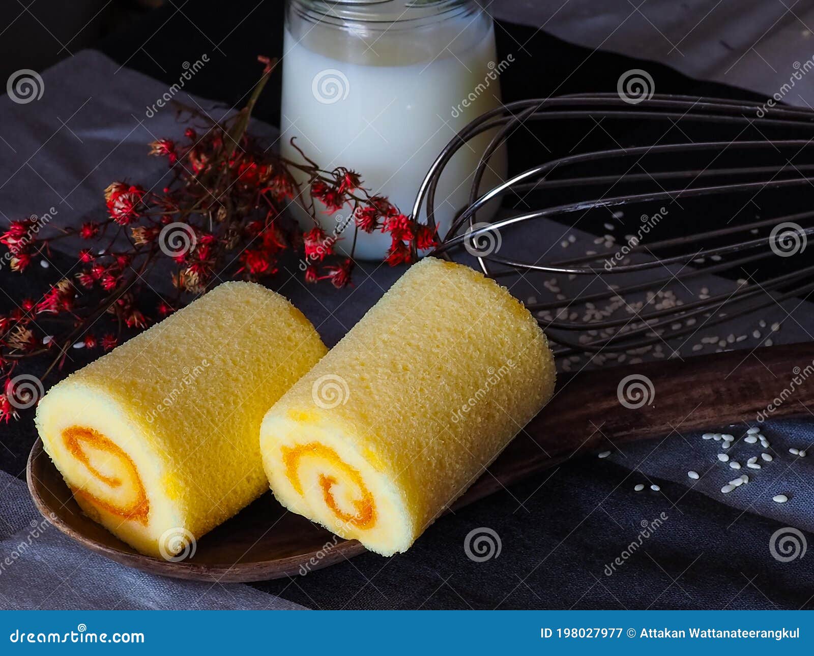 Jelly Roll, Swiss Roll. Snacks for Everyone Stock Image - Image of meal ...