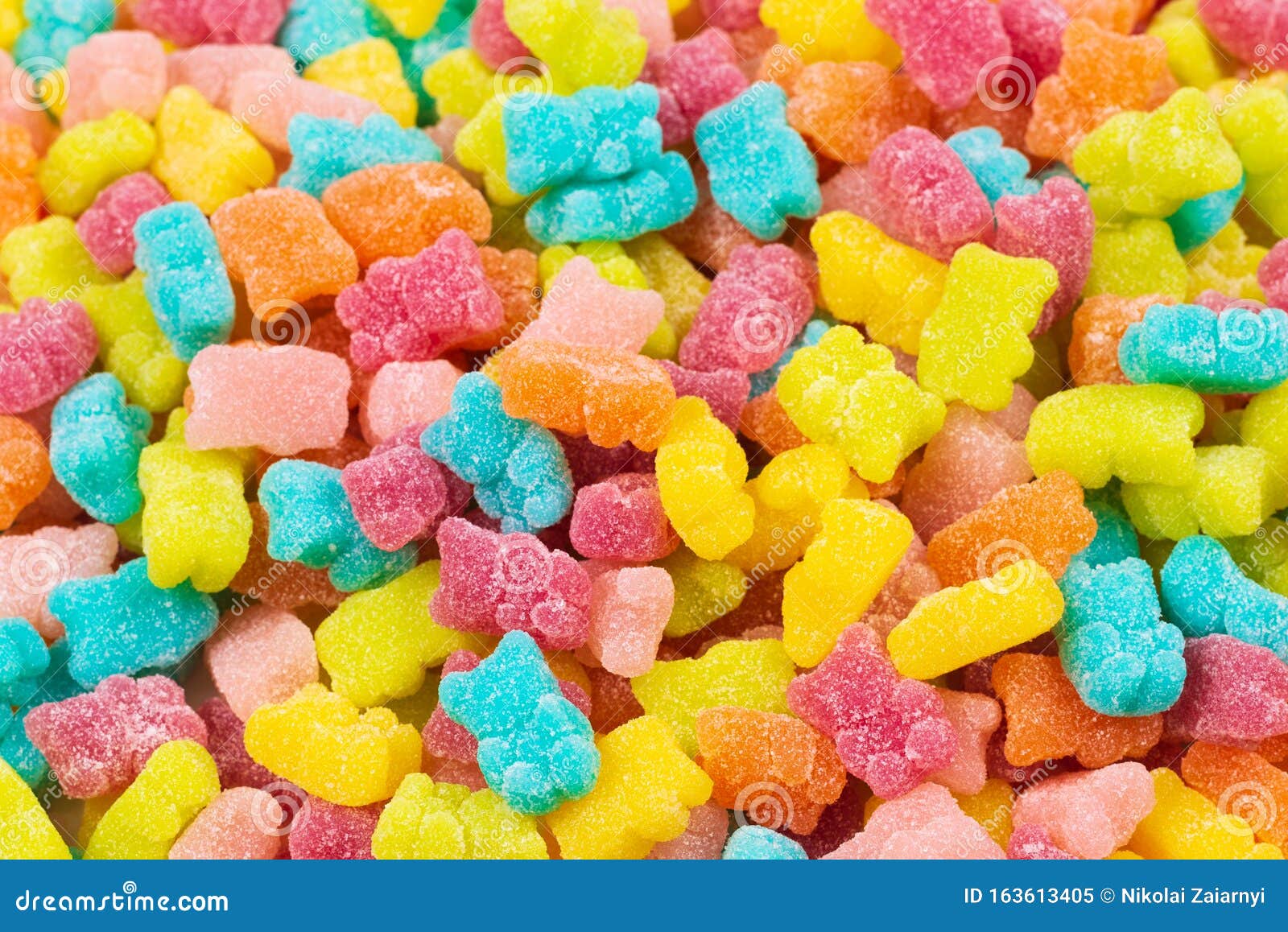 Jelly Sweats Bears Background. Top View Editorial Image - Image of ...