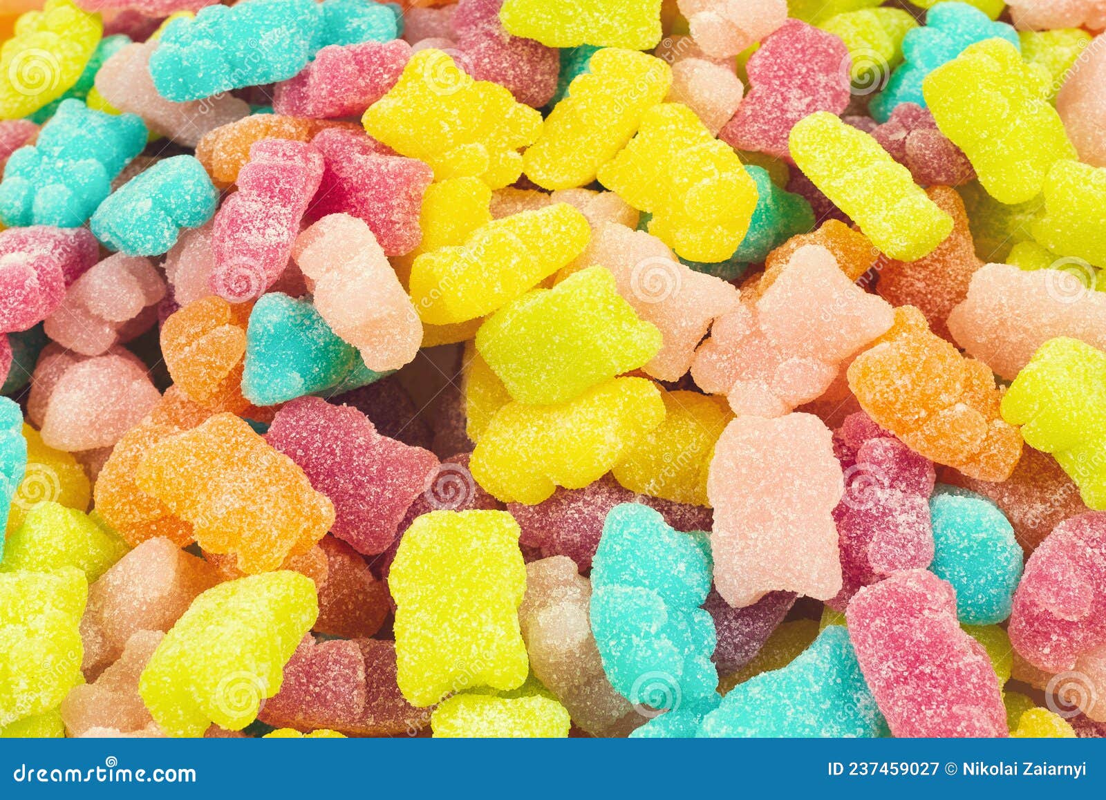 Jelly Sweats Bears Background. Top View Stock Image - Image of fruit ...