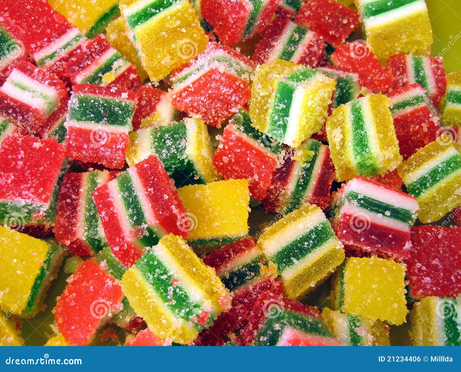 Jelly sweets stock photo. Image of background, yellow - 21234406