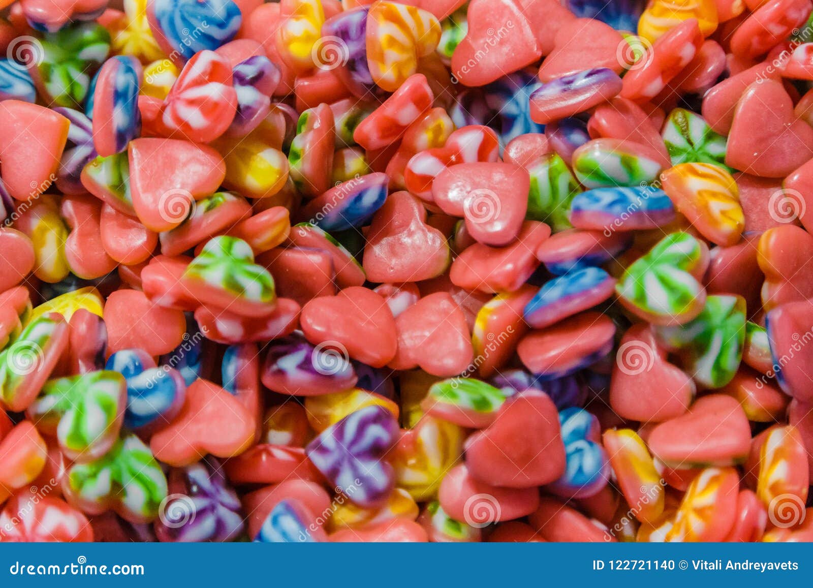 Jelly Sweets in Large Quantities on the Counter. Stock Photo - Image of ...