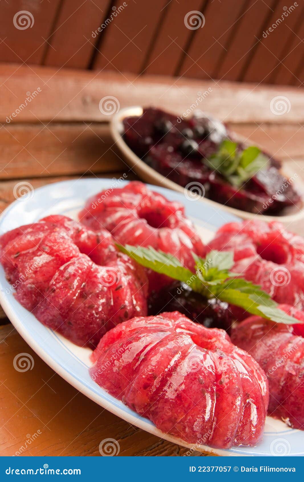 Jelly on white plate stock image. Image of table, pink - 22377057