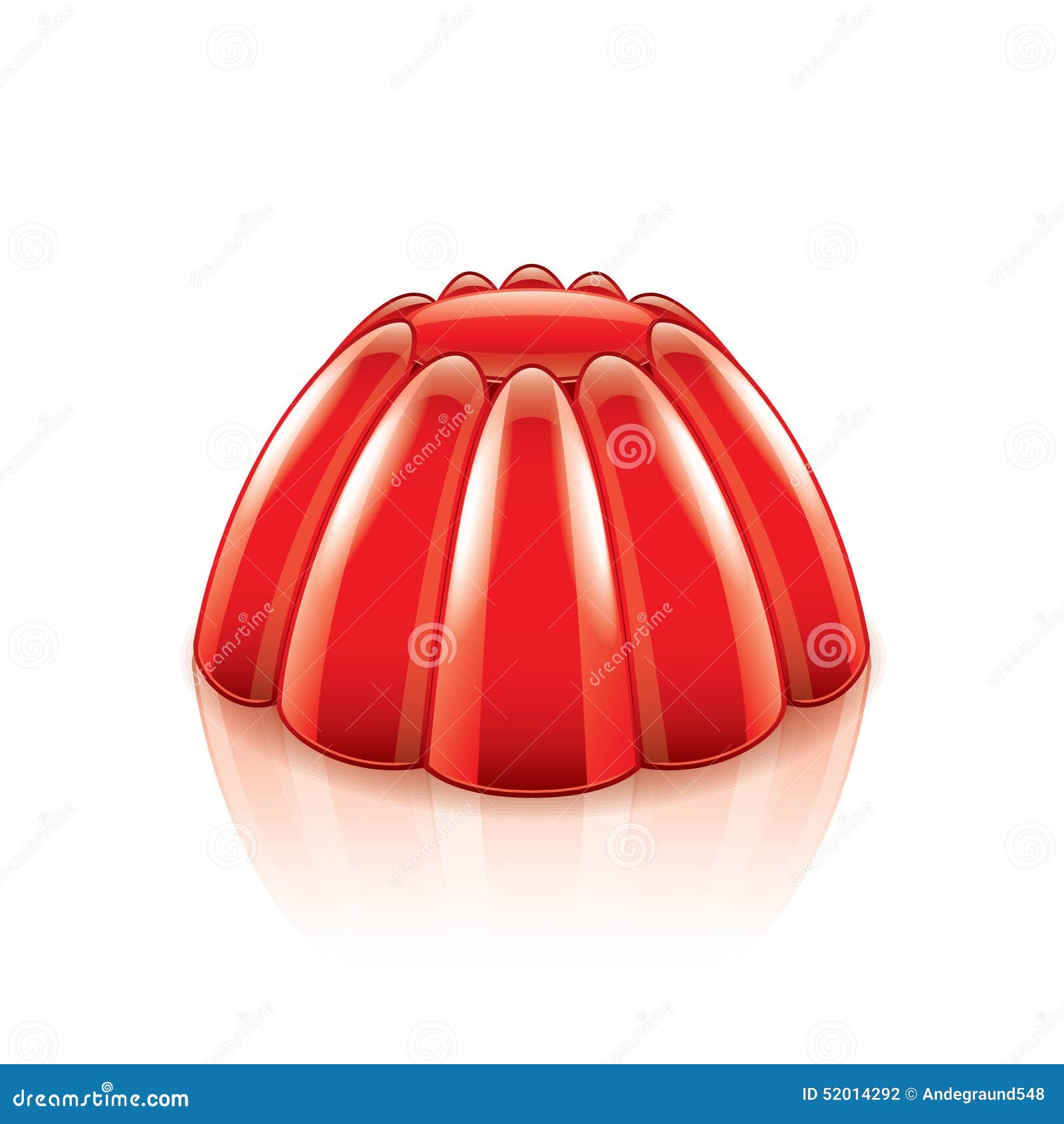 Jelly on white vector stock vector. Illustration of jelly - 52014292