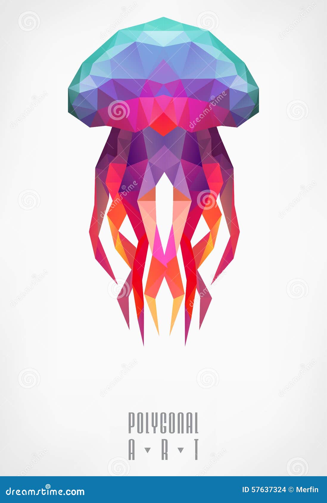 Jellyfish Polygonal Stock Illustrations – 87 Jellyfish Polygonal Stock ...