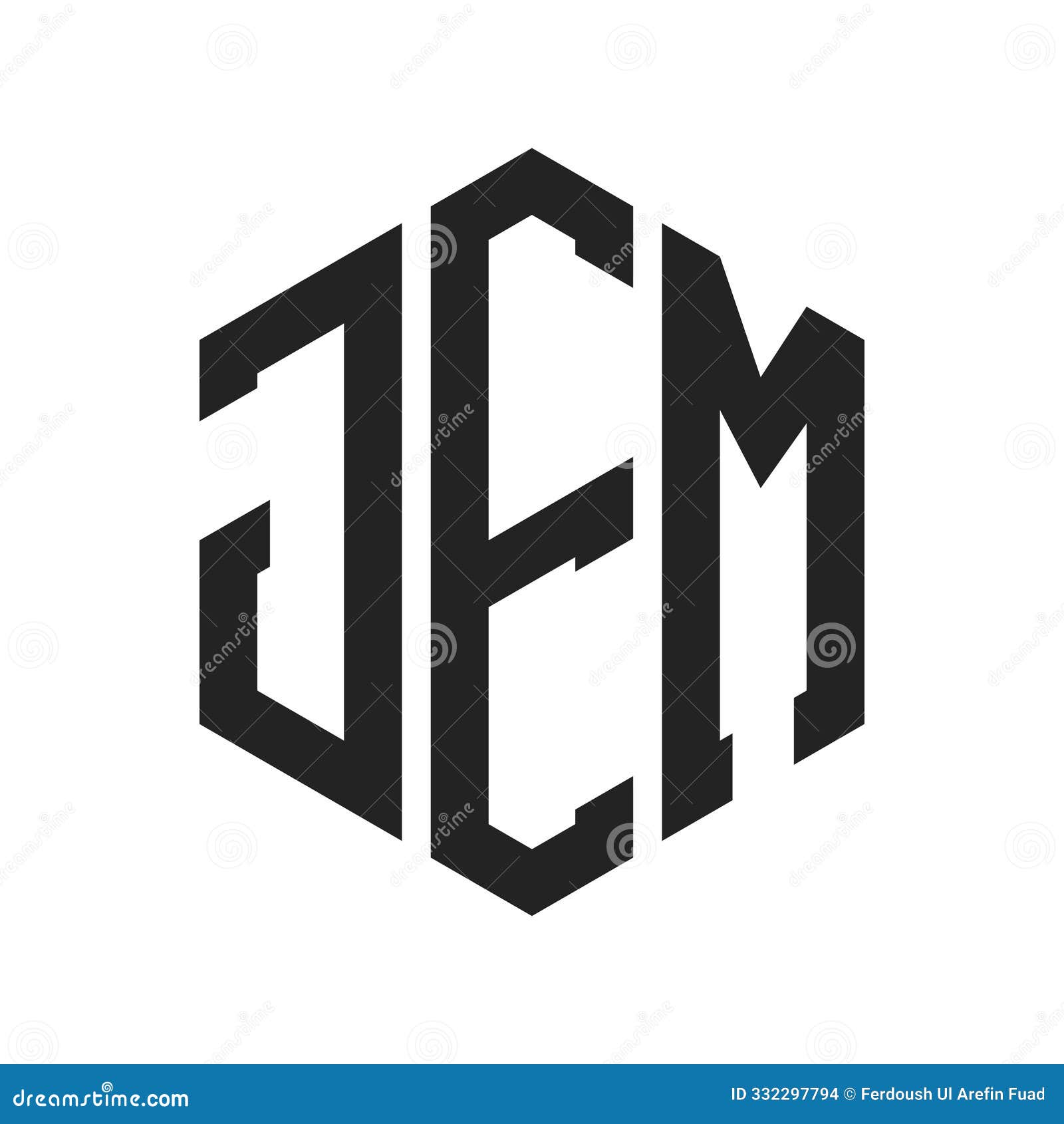 JEM Logo Design. Initial Letter JEM Monogram Logo Using Hexagon Shape ...