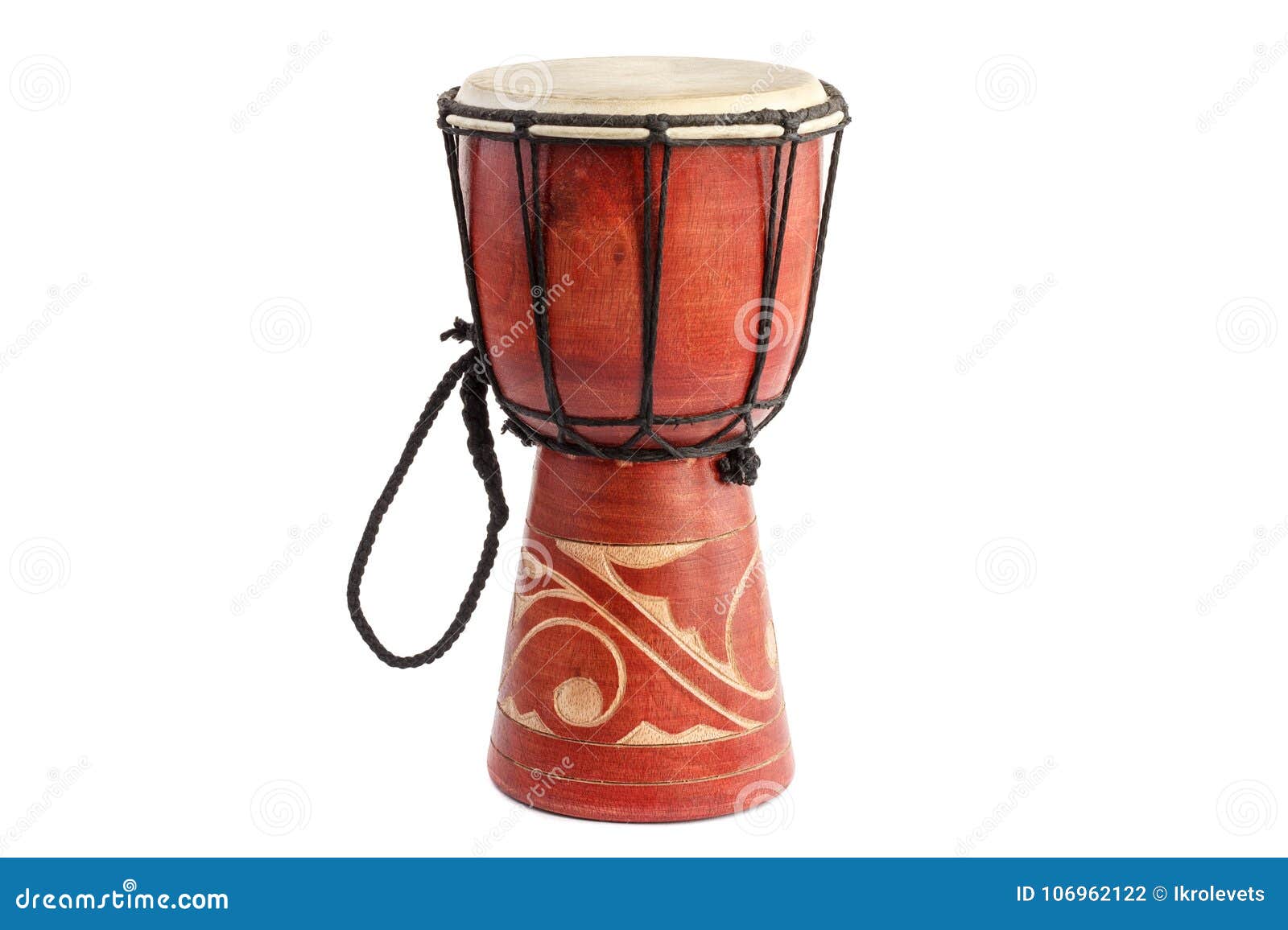 Jembe, Afrikanische Trommel Getrennt Stockfoto - Bild von ethnisch ...