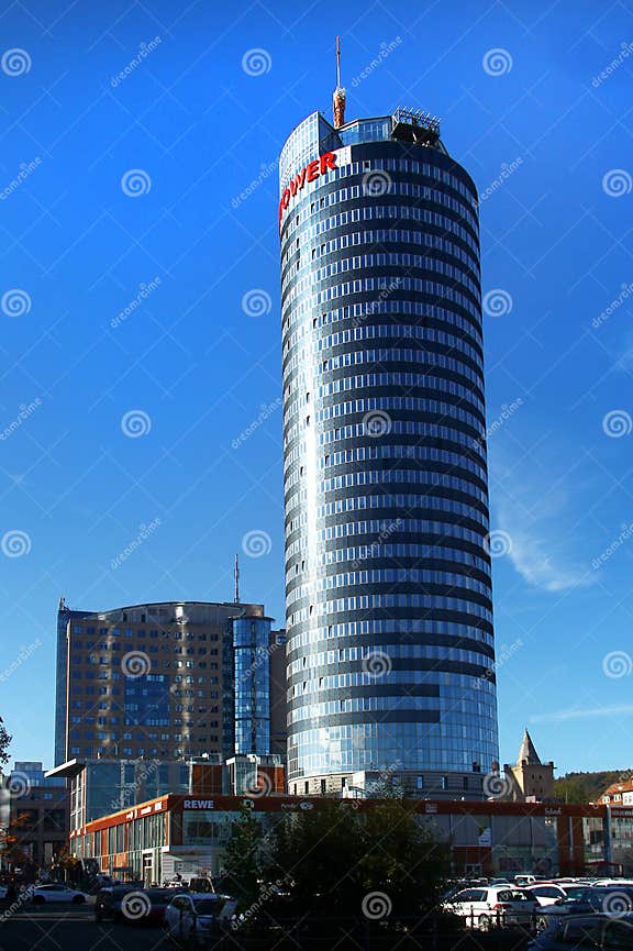 Jena, Germany - October 16, 2024: Modern Jen Tower Skyscraper in Jena ...