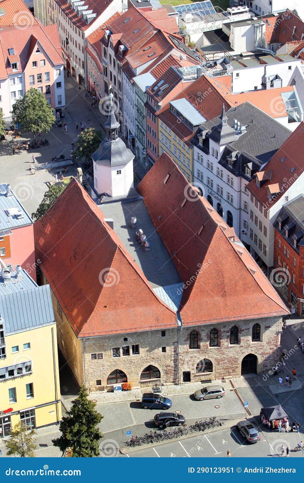 Jena, Germany - September 9, 2023: Aerial View of Town Hall of Jena ...