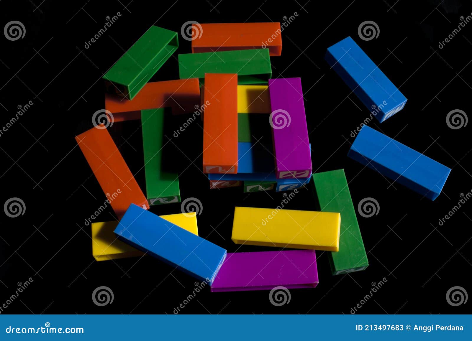 Jenga Game of Colourful for Kid Stock Image - Image of concept ...