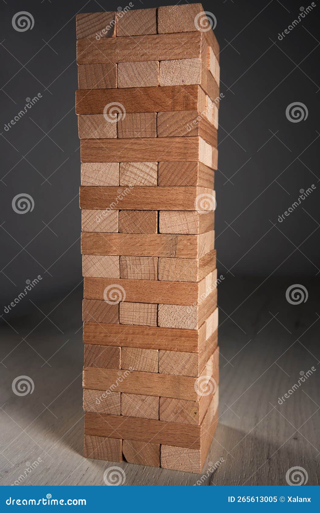 Jenga game on a table stock image. Image of architecture - 265613005