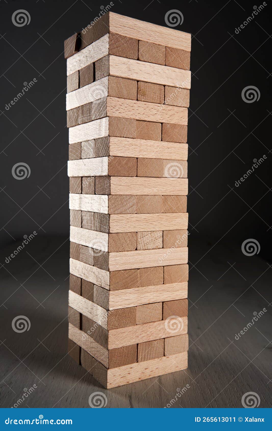 Jenga game on a table stock image. Image of competition - 265613011