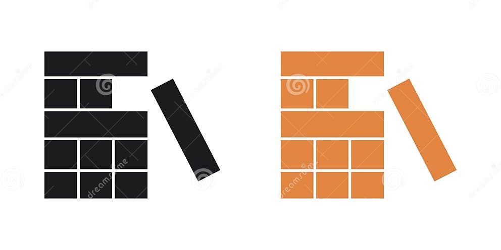 Jenga icon vector stock vector. Illustration of wooden - 348158480