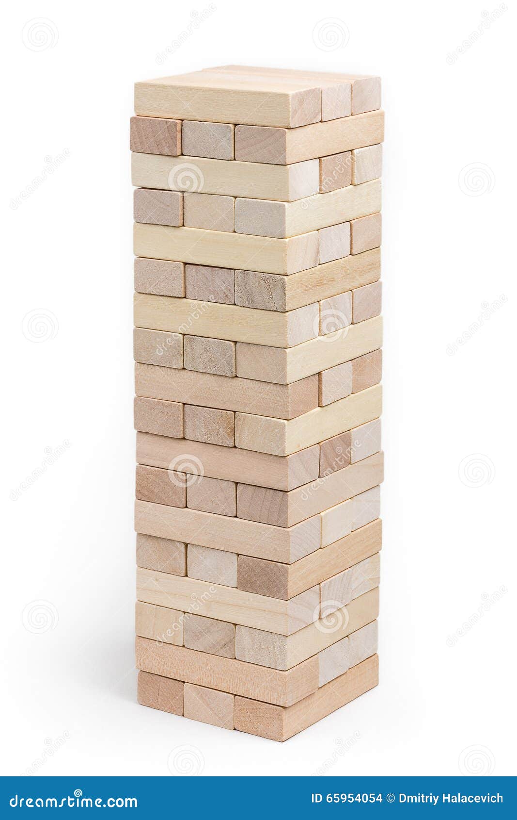 Jenga tower stock photo. Image of isolated, wood, game - 65954054
