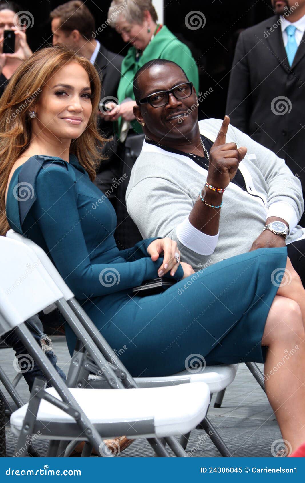 Jennifer Lopez, Randy Jackson, Simon Fuller Editorial Image - Image of ...